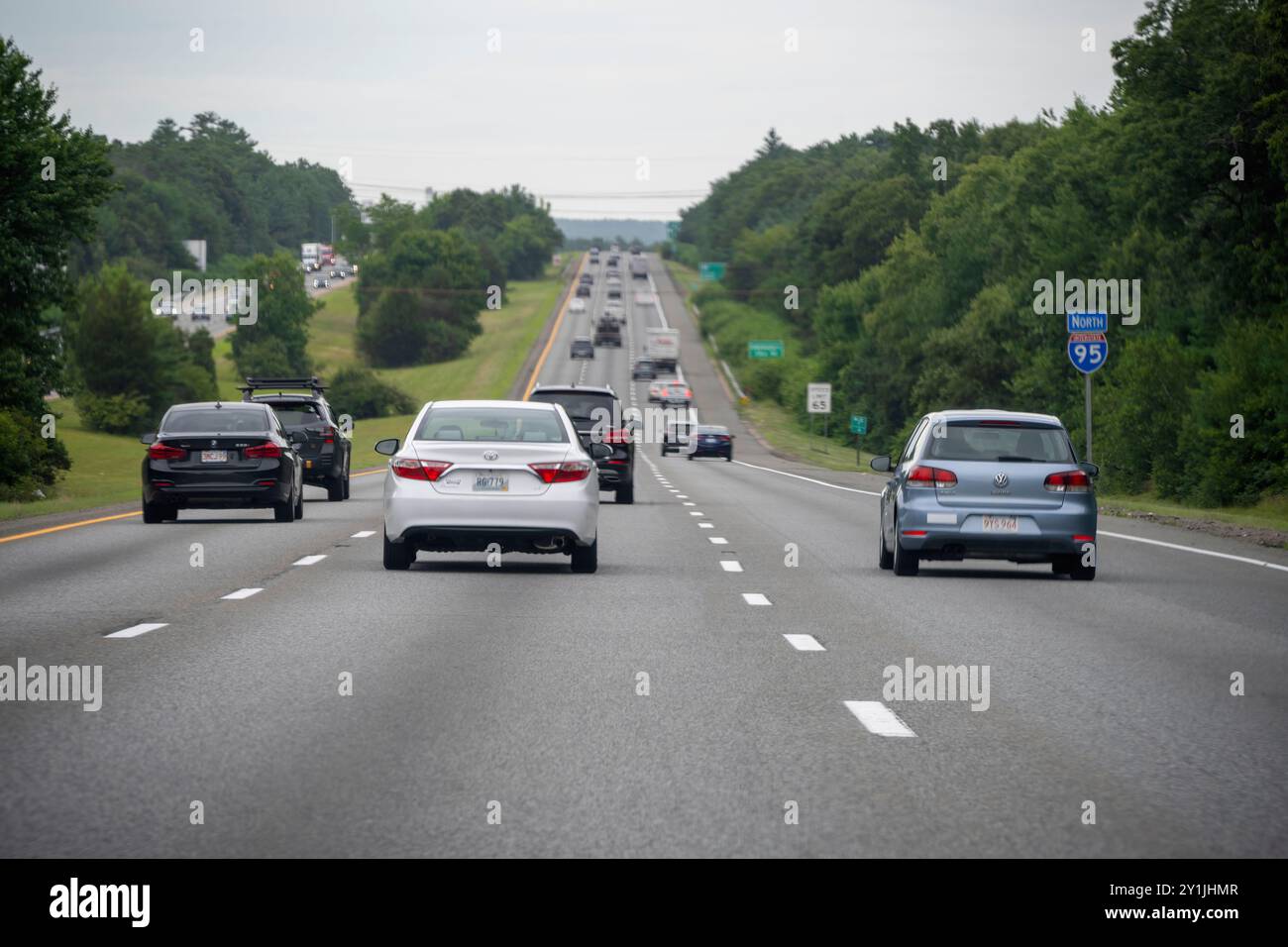 Boston Roads and Traffic. New Haven and Springfield Stock Photo - Alamy