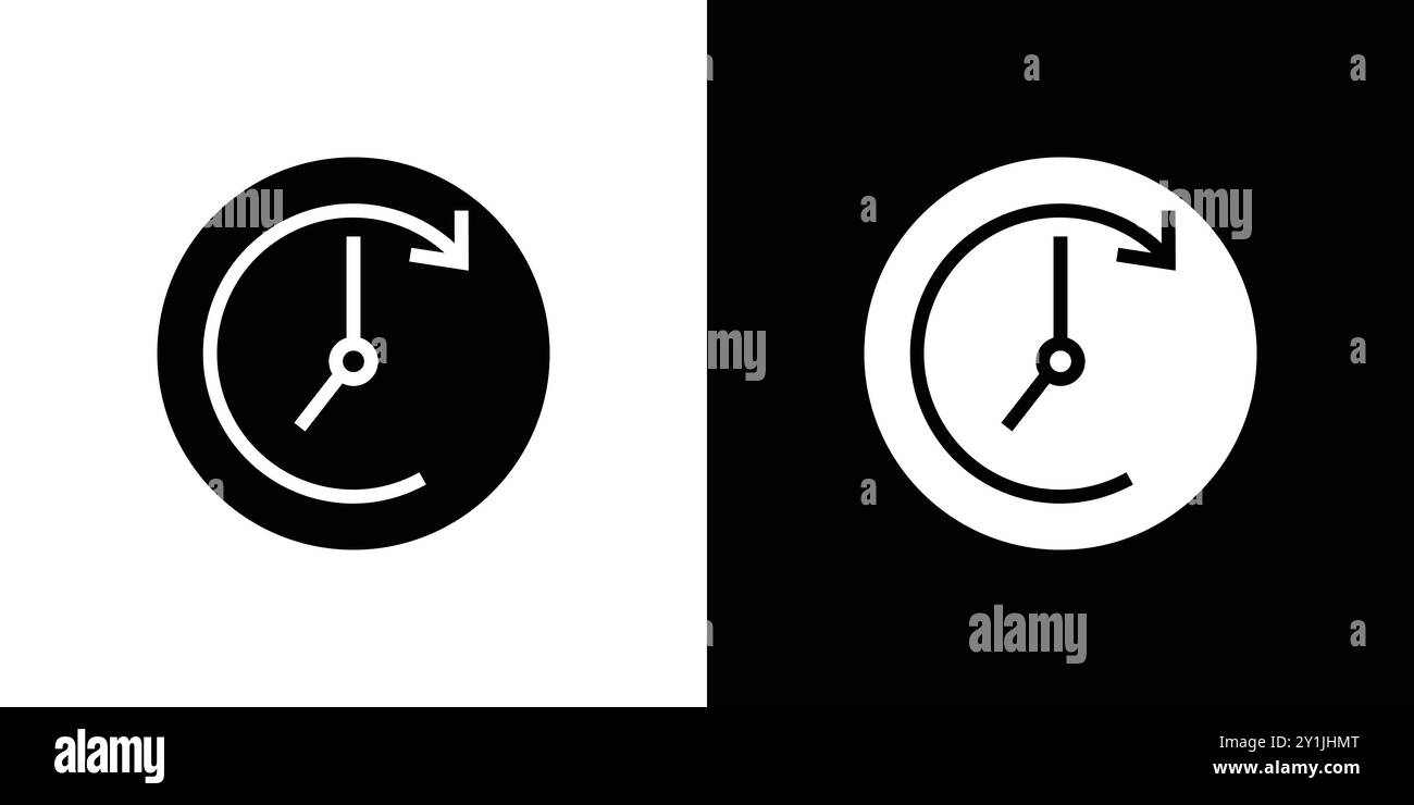 counterclockwise rotation icon simple flat vector symbol outline collection set logo Stock ...