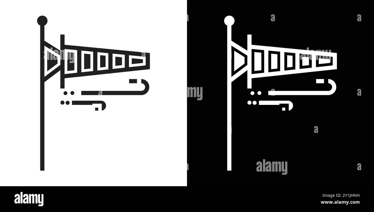blowing wind icon simple flat vector symbol outline collection set logo ...