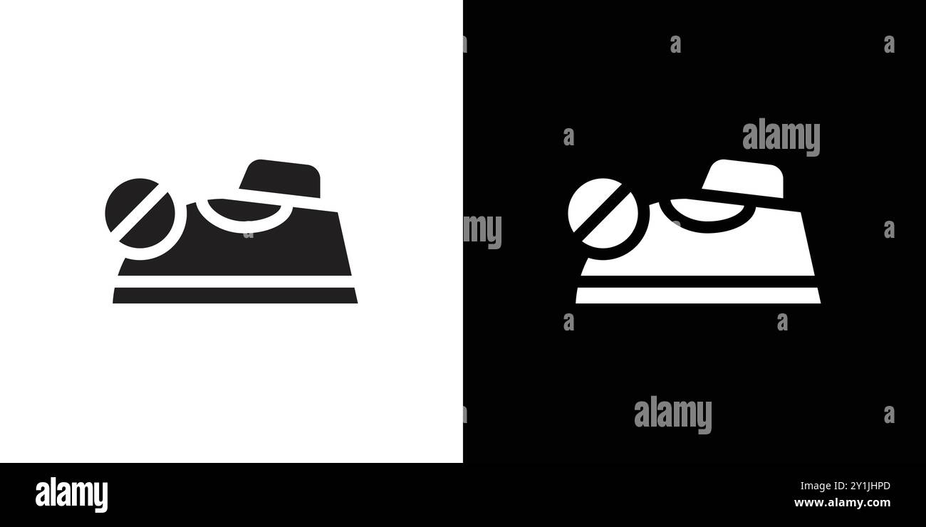 Do not iron icon simple flat vector symbol outline collection set logo ...