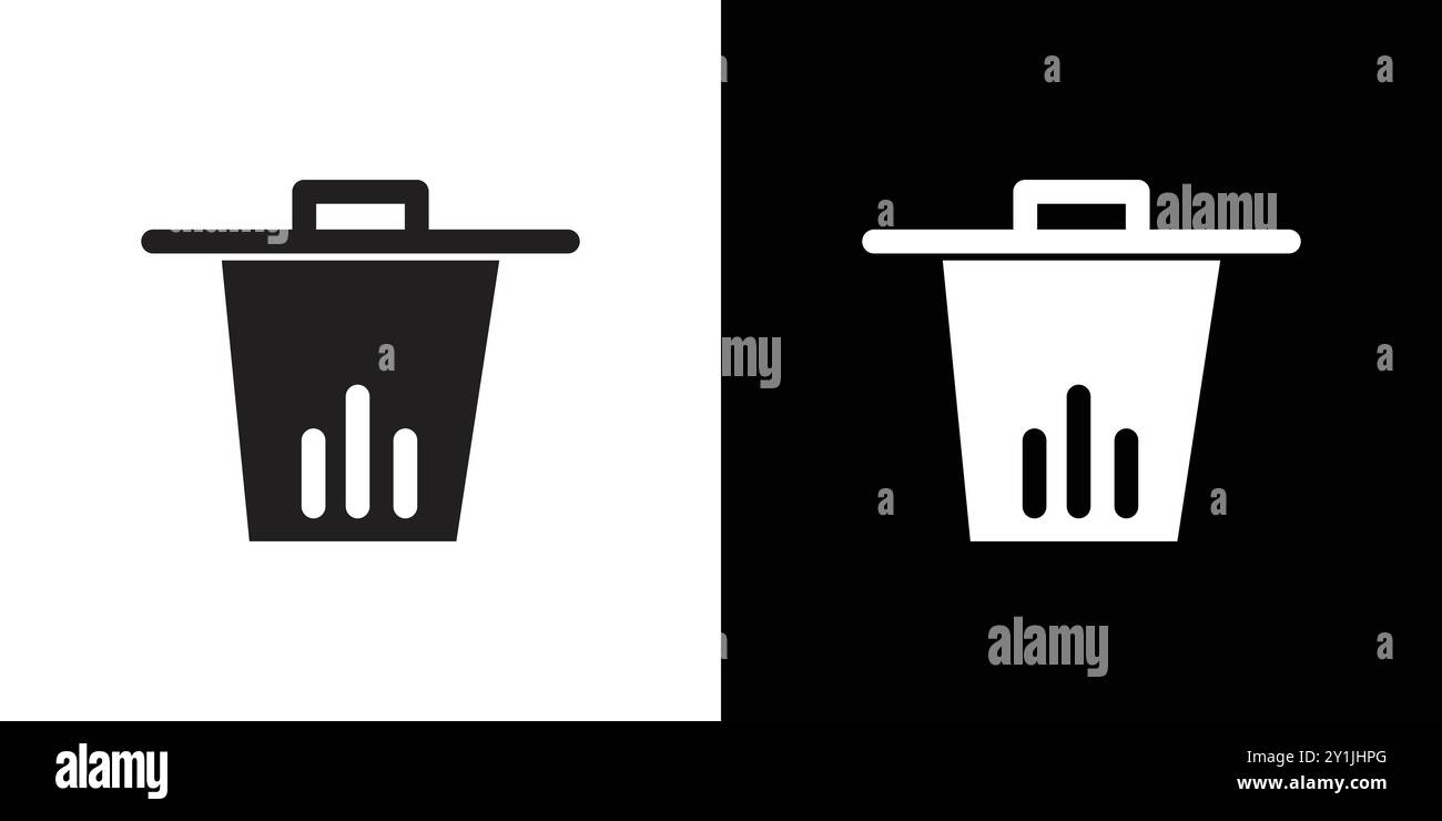 Basket icon design simple flat vector symbol outline collection set ...
