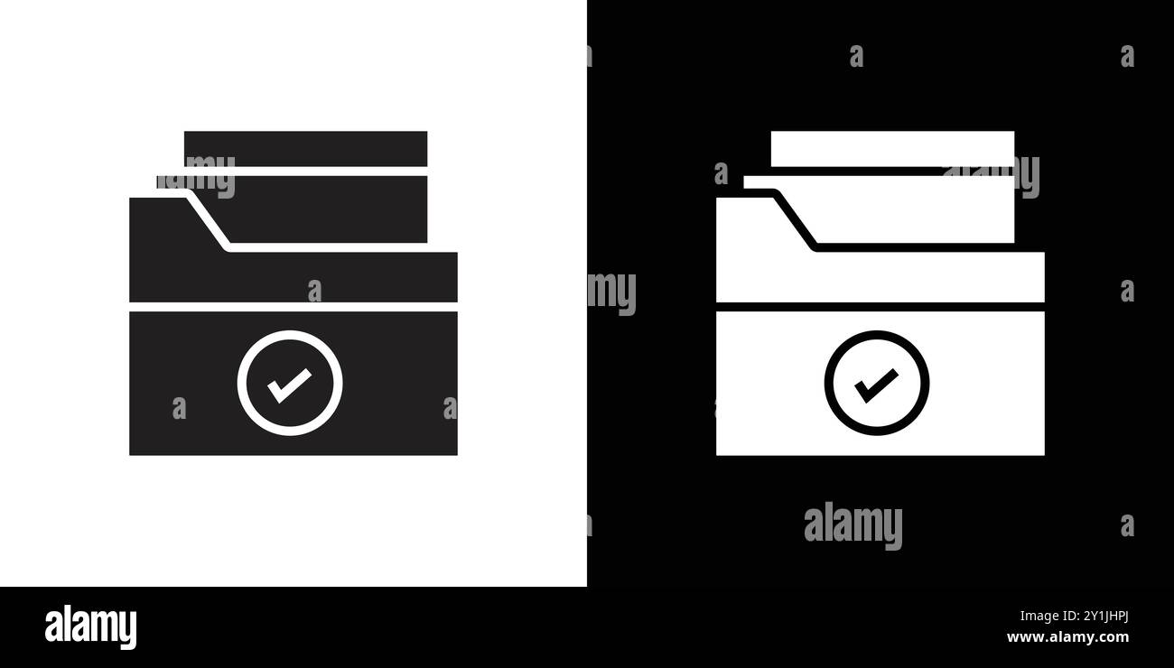 Files and Folders Security icon simple flat vector symbol outline ...
