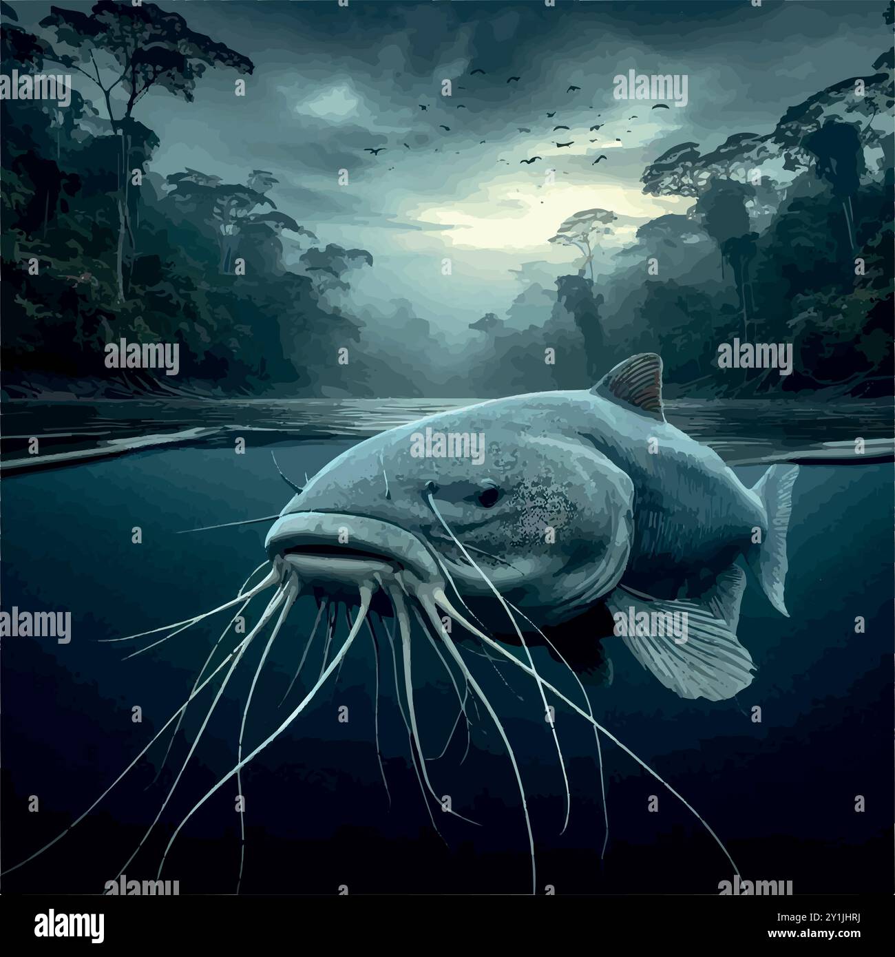 Piraiba silhouette hi-res stock photography and images - Alamy