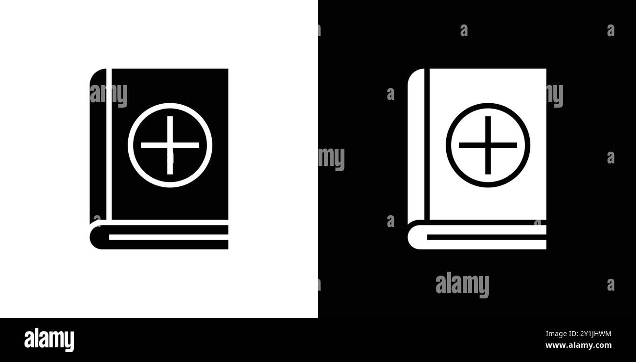 medical book icon simple flat vector symbol outline collection set logo ...
