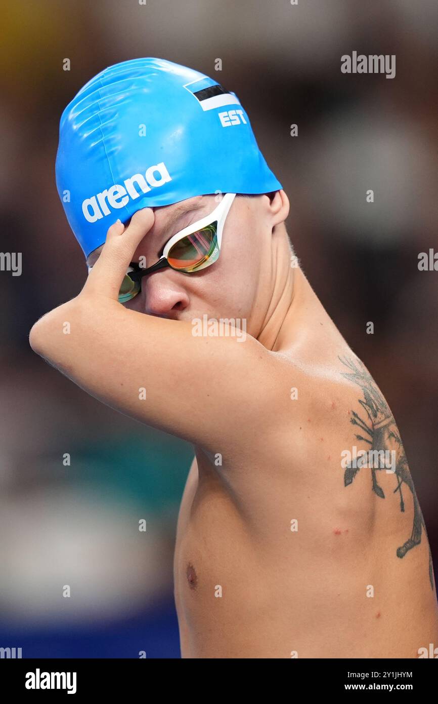 Estonia's Matz Topkin during Men's 50m Butterfly S7 Final at the Paris ...