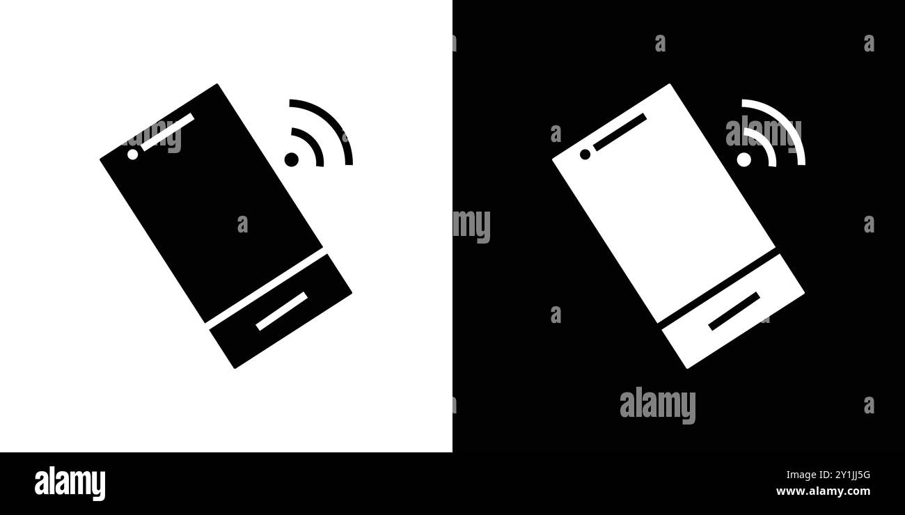 Mobile Phone call icon simple flat vector symbol outline collection set ...