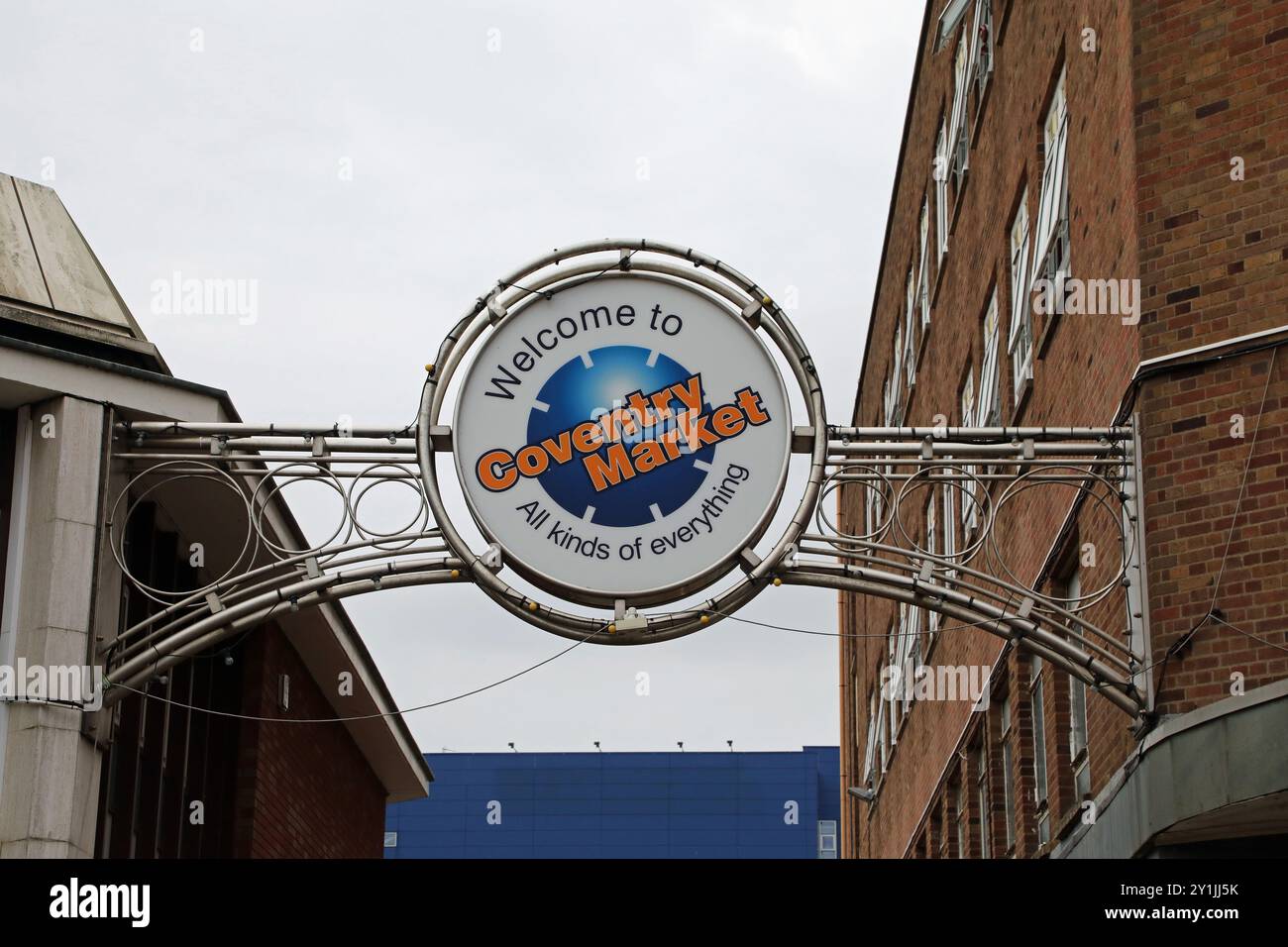 Welcome to Coventry Market sign Stock Photo - Alamy