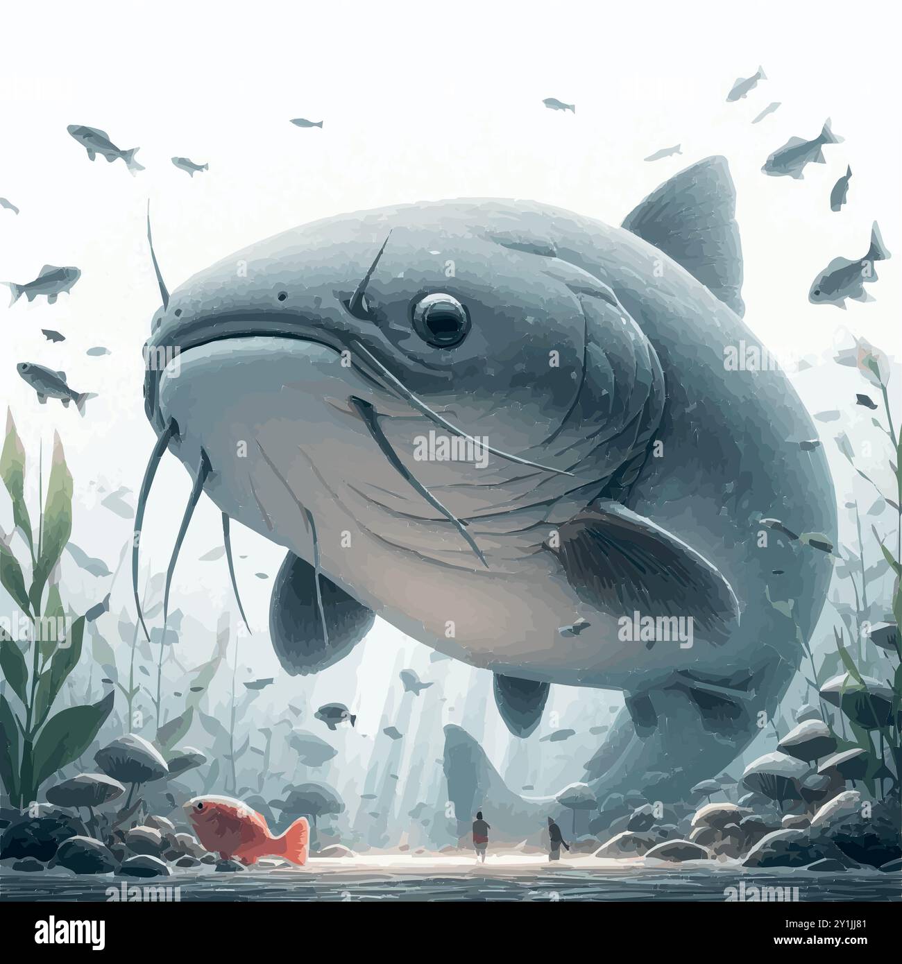 Piraíba Catfish: King of the Amazonian Waters Stock Vector Image & Art ...