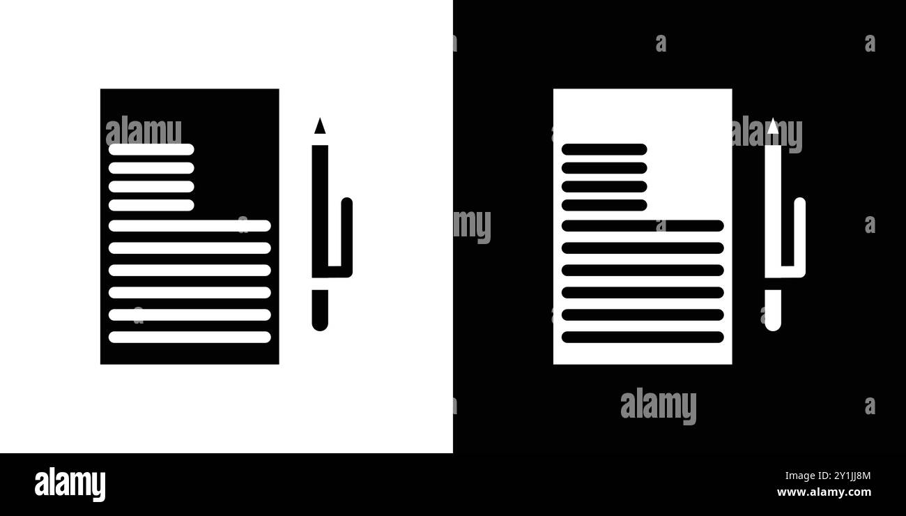 Script icon design simple flat vector symbol outline collection set ...