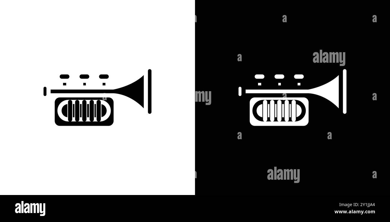 Re design Trumpet icon design simple flat vector symbol outline ...