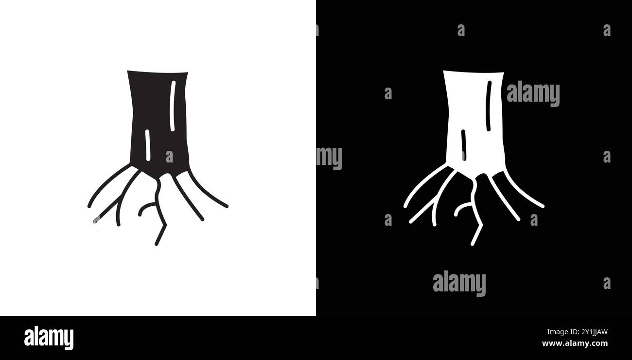 rubber roots icon simple flat vector symbol outline collection set logo ...