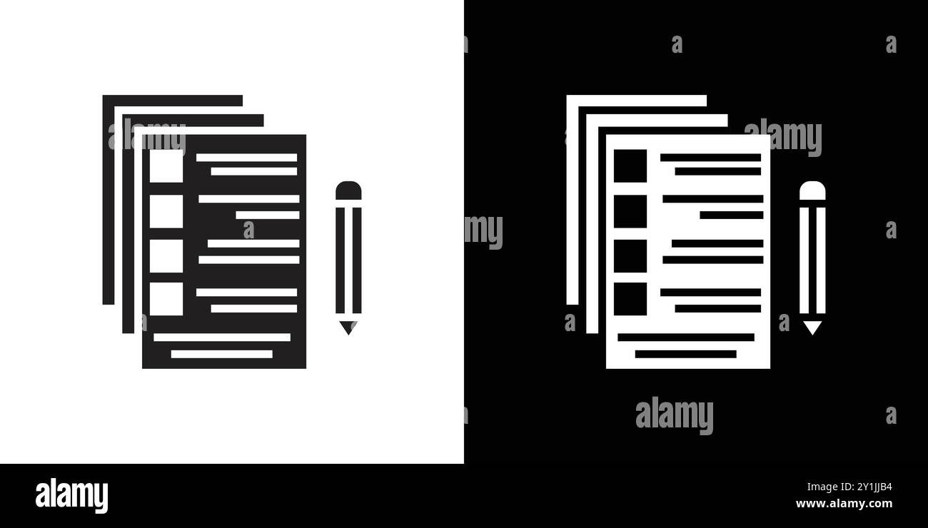 paperwork icon simple flat vector symbol outline collection set logo ...