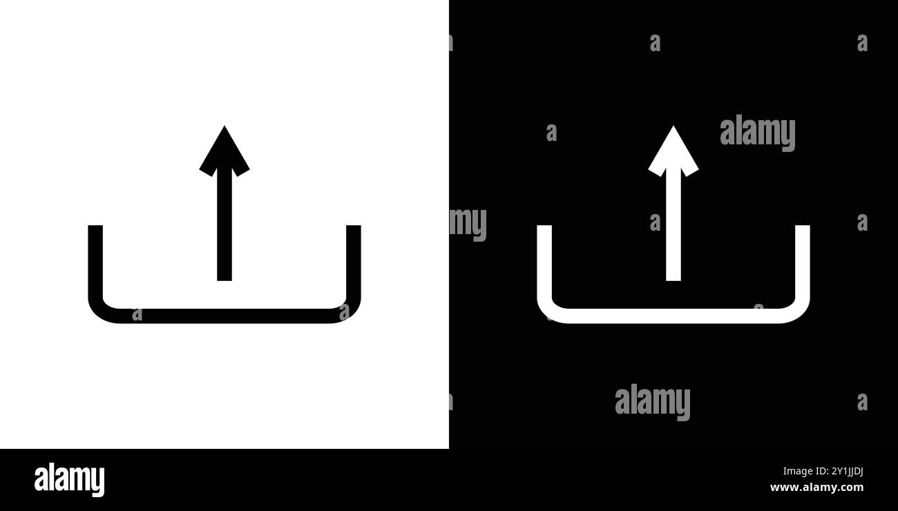 upload icon simple flat vector symbol outline collection set logo Stock ...