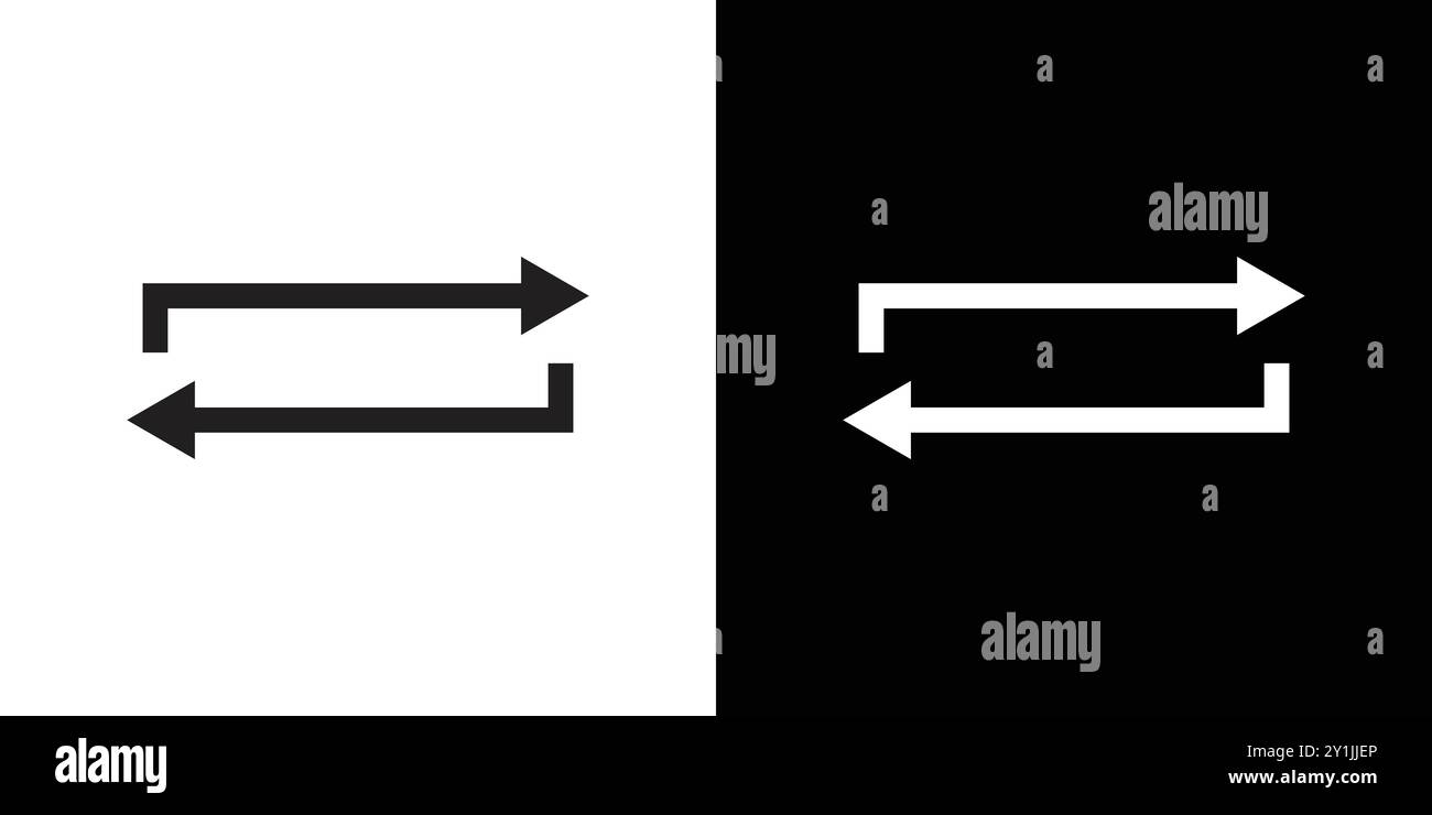swap Icon simple flat vector symbol outline collection set logo Stock Vector Image & Art - Alamy