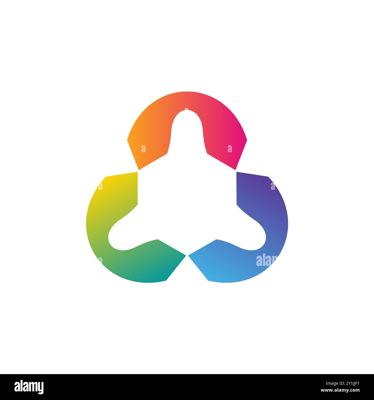 Arrows Connection Logo Abstract Modern Network Symbol Icon Vector Design Illustration Stock