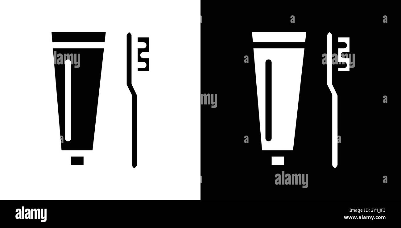 Tooth brush icon design simple flat vector symbol outline collection set logo Stock Vector Image ...