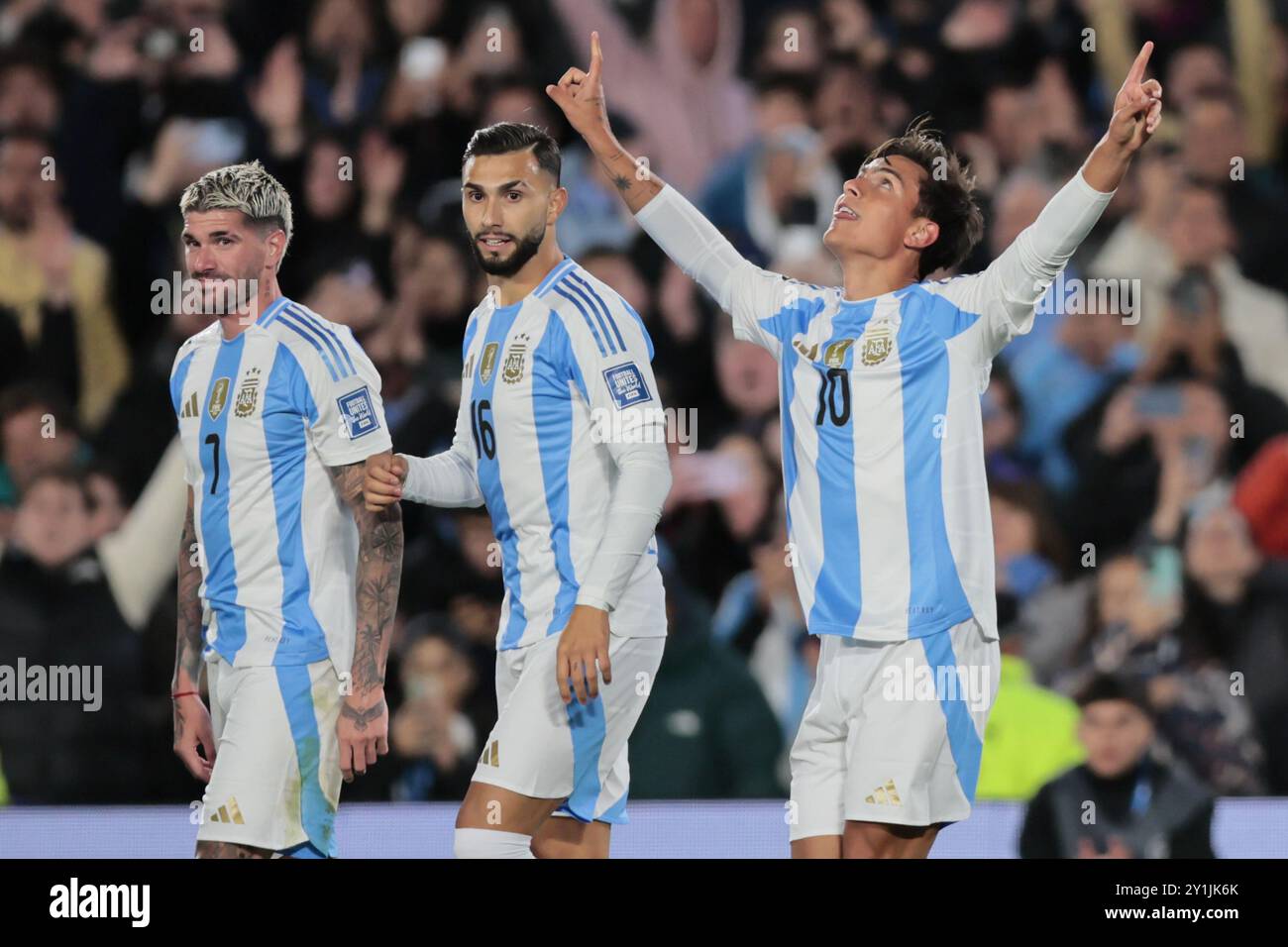 Buenos Aires, Argentina - September 5, 2024. Paulo Dybala (right ...