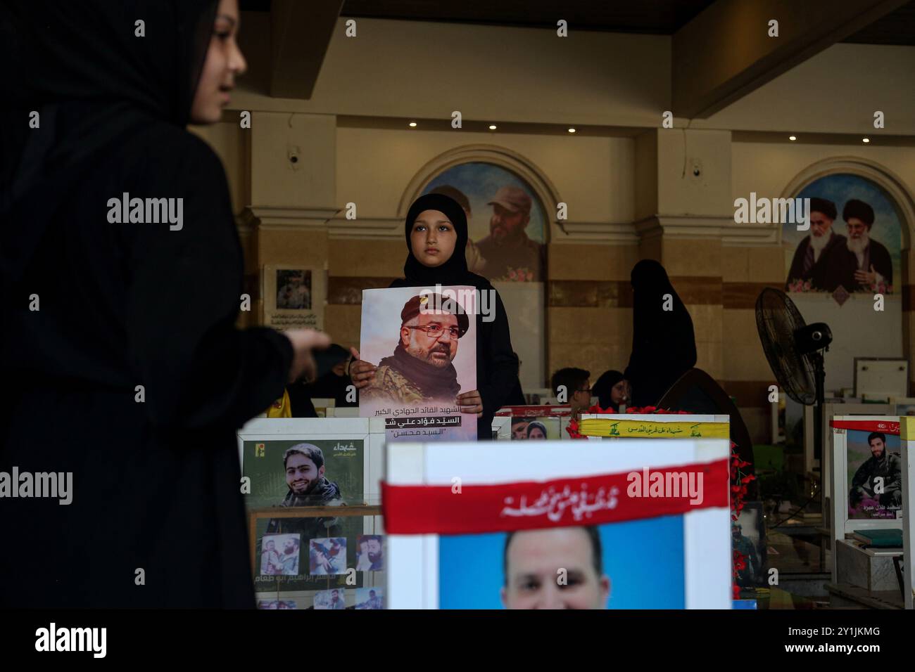 Beirut, Beirut, Lebanon. 7th Sep, 2024. joud, granddaughter of assassinated pro-Iranian ...