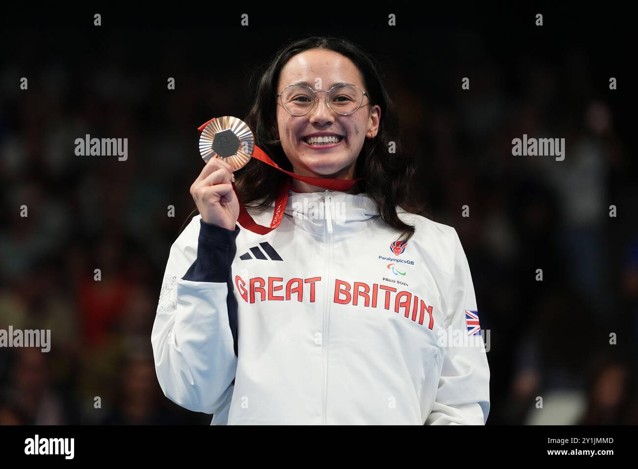 Great Britain's Alice Tai holding a Bronze medal she won in Women's ...