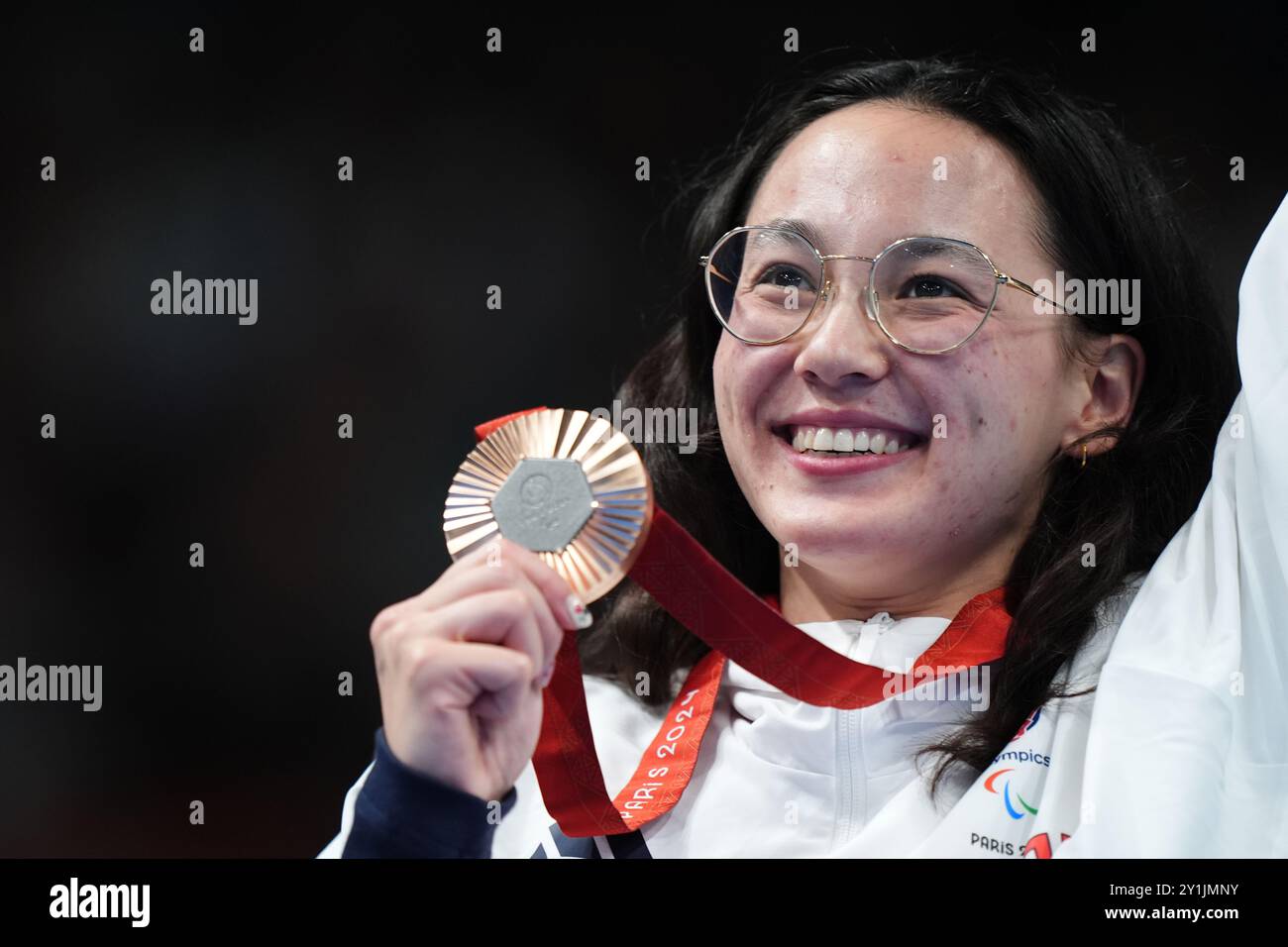 Great Britain's Alice Tai holding a Bronze medal she won in Women's ...