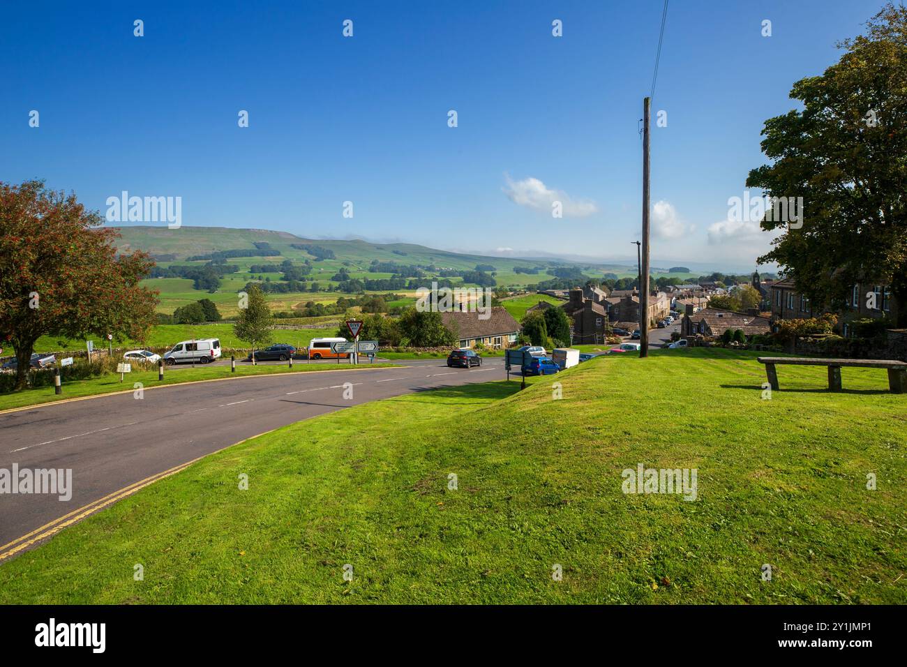 The historic market town of Hawes in Wensleydale Stock Photo - Alamy