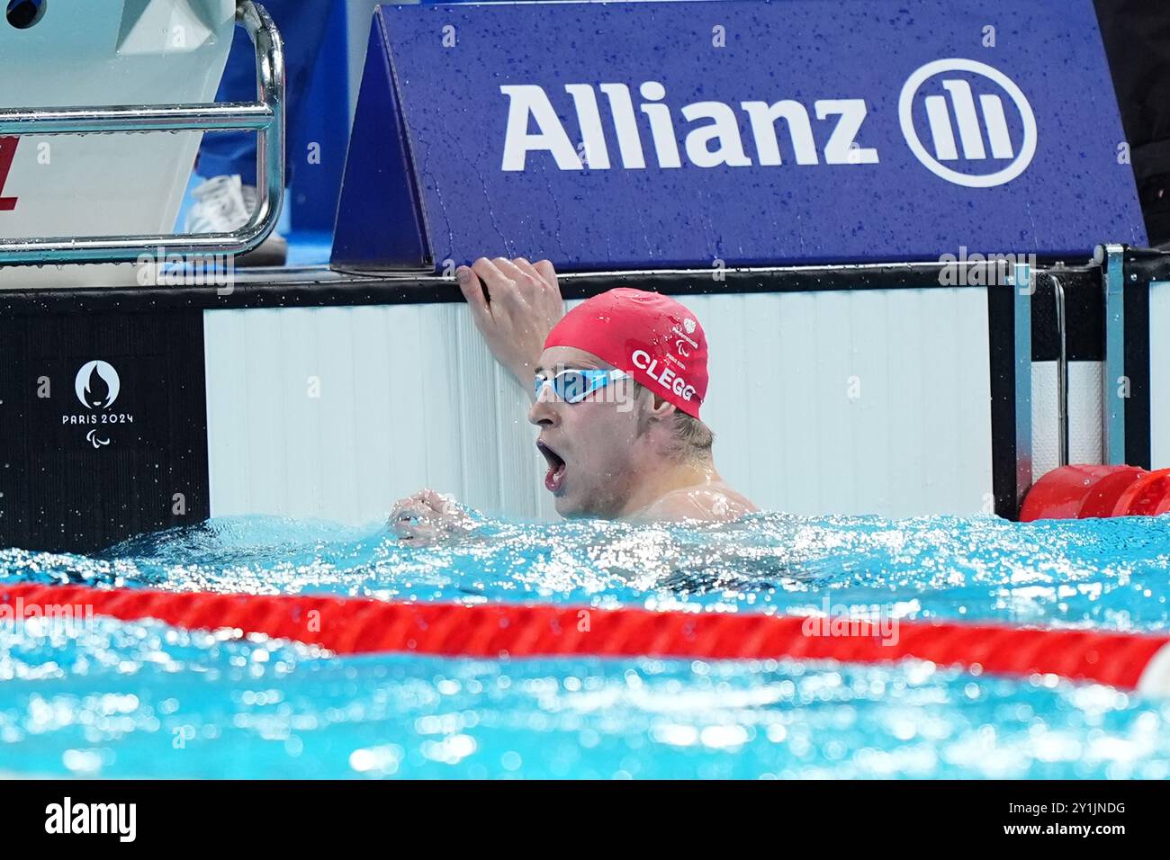 Great Britain's Stephen Clegg (right) wins Men's 100m Butterfly S12 ...