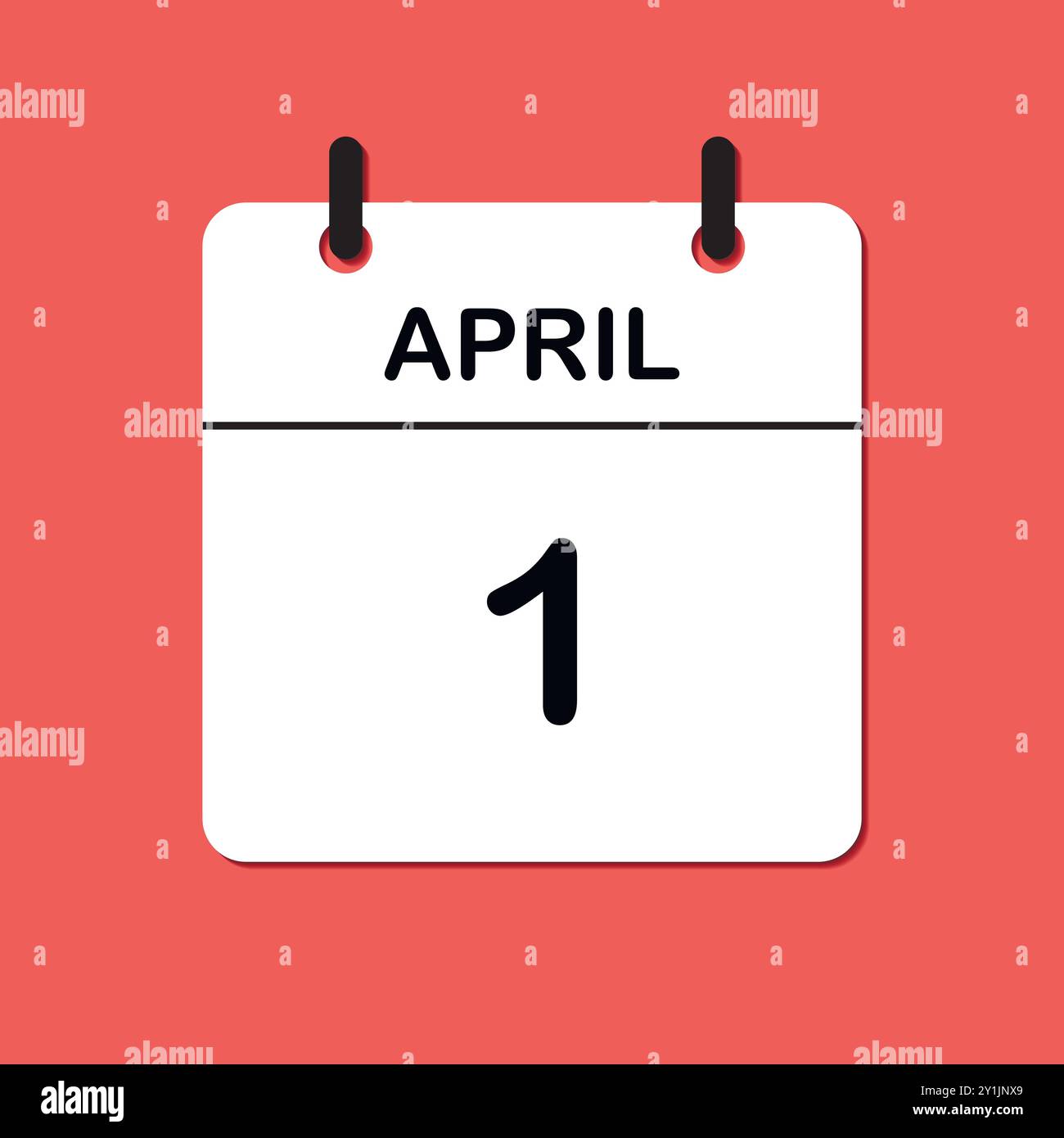April 1. Daily Calendar icon for design. Simple design for business ...