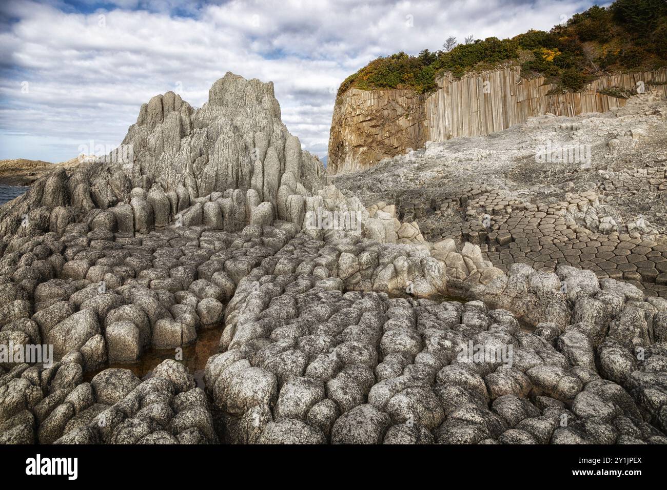 Cape Stolbchaty. Kunashir, Kunashir, South Kuriles, Russia Stock Photo ...