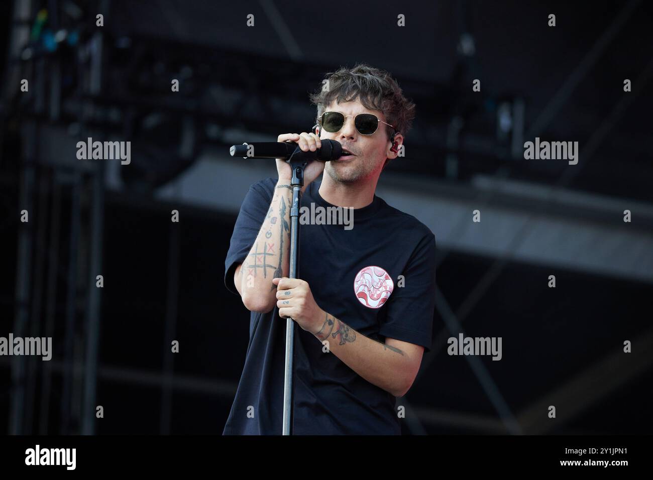 Berlin, Germany. 07th Sep, 2024. Singer Louis Tomlinson takes to the ...
