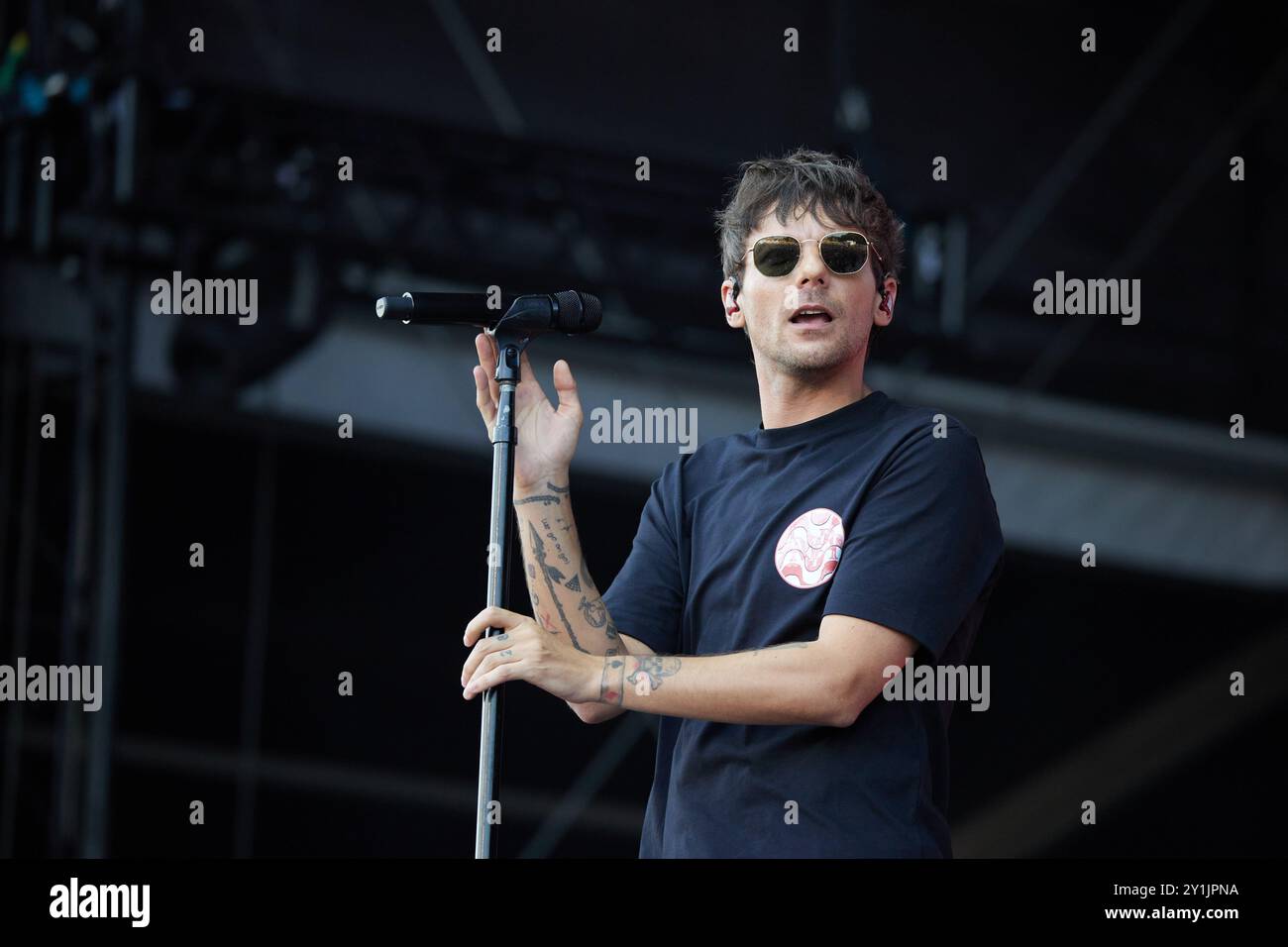 Berlin, Germany. 07th Sep, 2024. Singer Louis Tomlinson takes to the ...