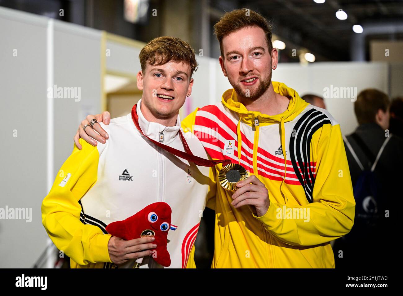 Paris, France. 07th Sep, 2024. Belgian Laurens Devos and Belgian coach ...