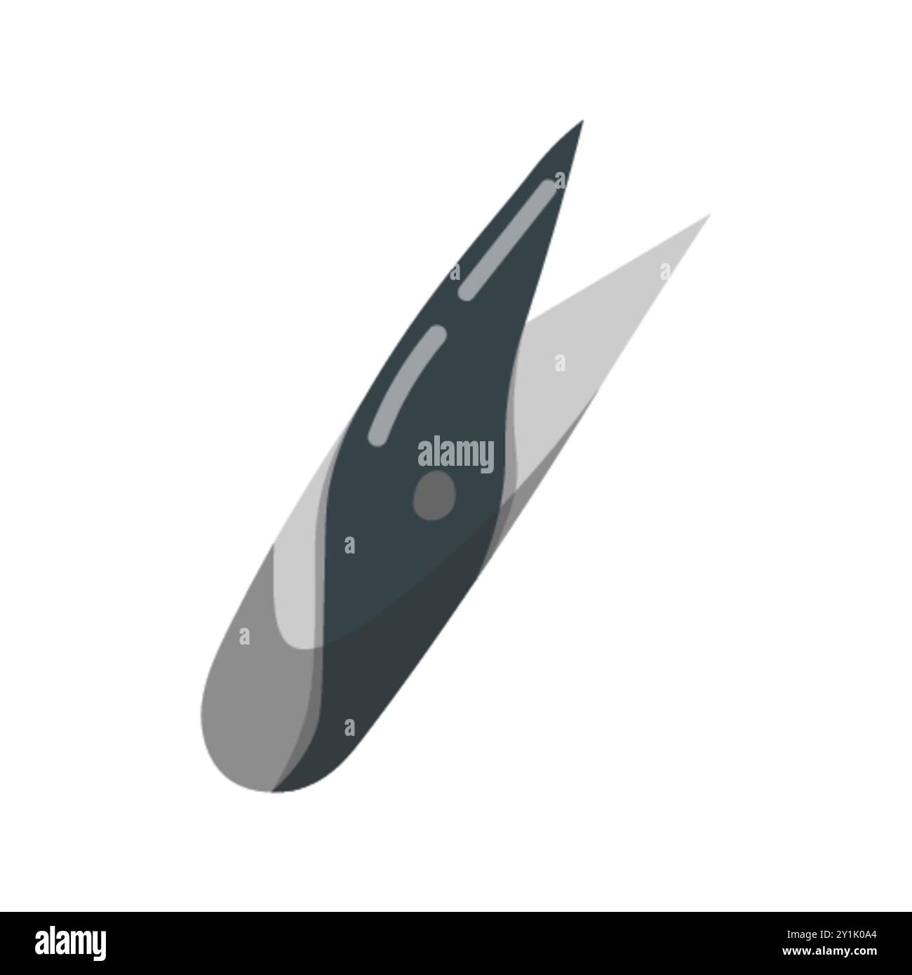 vector thread cutter. Flat illustration of sewing cutter. fabric cutter ...