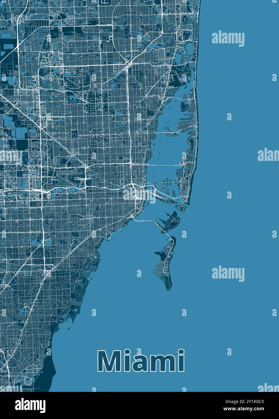 Miami airport map hi-res stock photography and images - Alamy