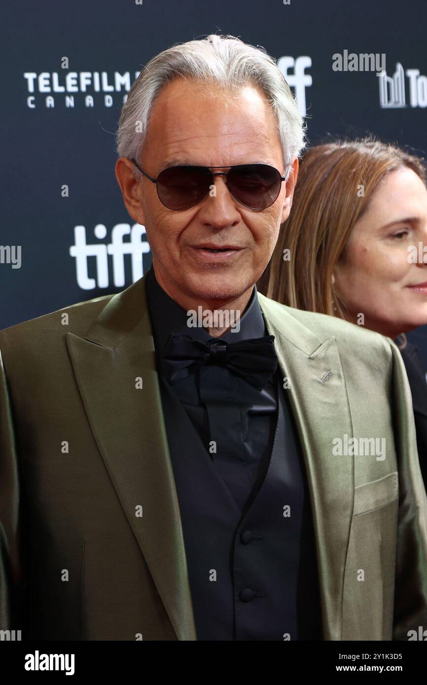 Toronto, Canada. 07th Sep, 2024. Andrea Bocelli at arrivals for ANDREA ...