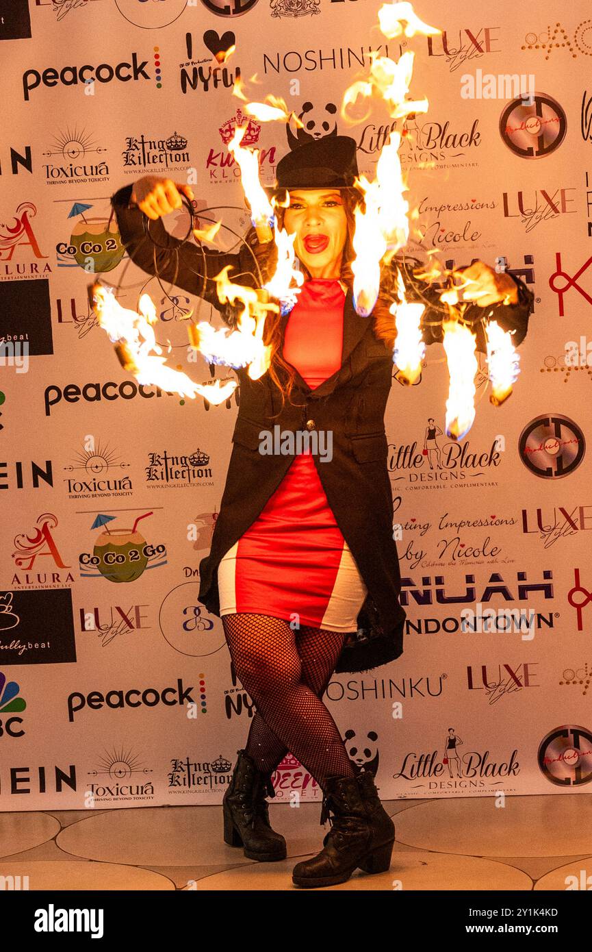 New York, NY, USA. 6th Sep, 2024. Alana Hubbard/Alura Wynn performs ...