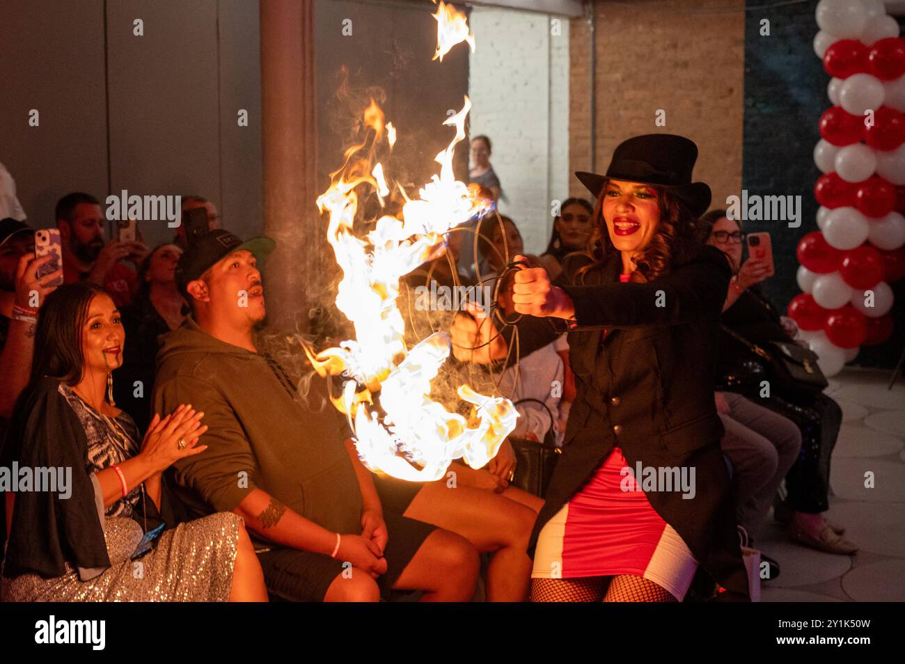 New York, NY, USA. 6th Sep, 2024. Alana Hubbard/Alura Wynn performs ...