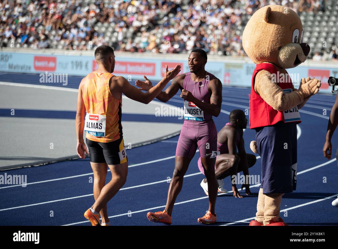 Berlin, Germany. 01rd Sep, 2024. Athletics, Meeting, ISTAF: 100m men ...