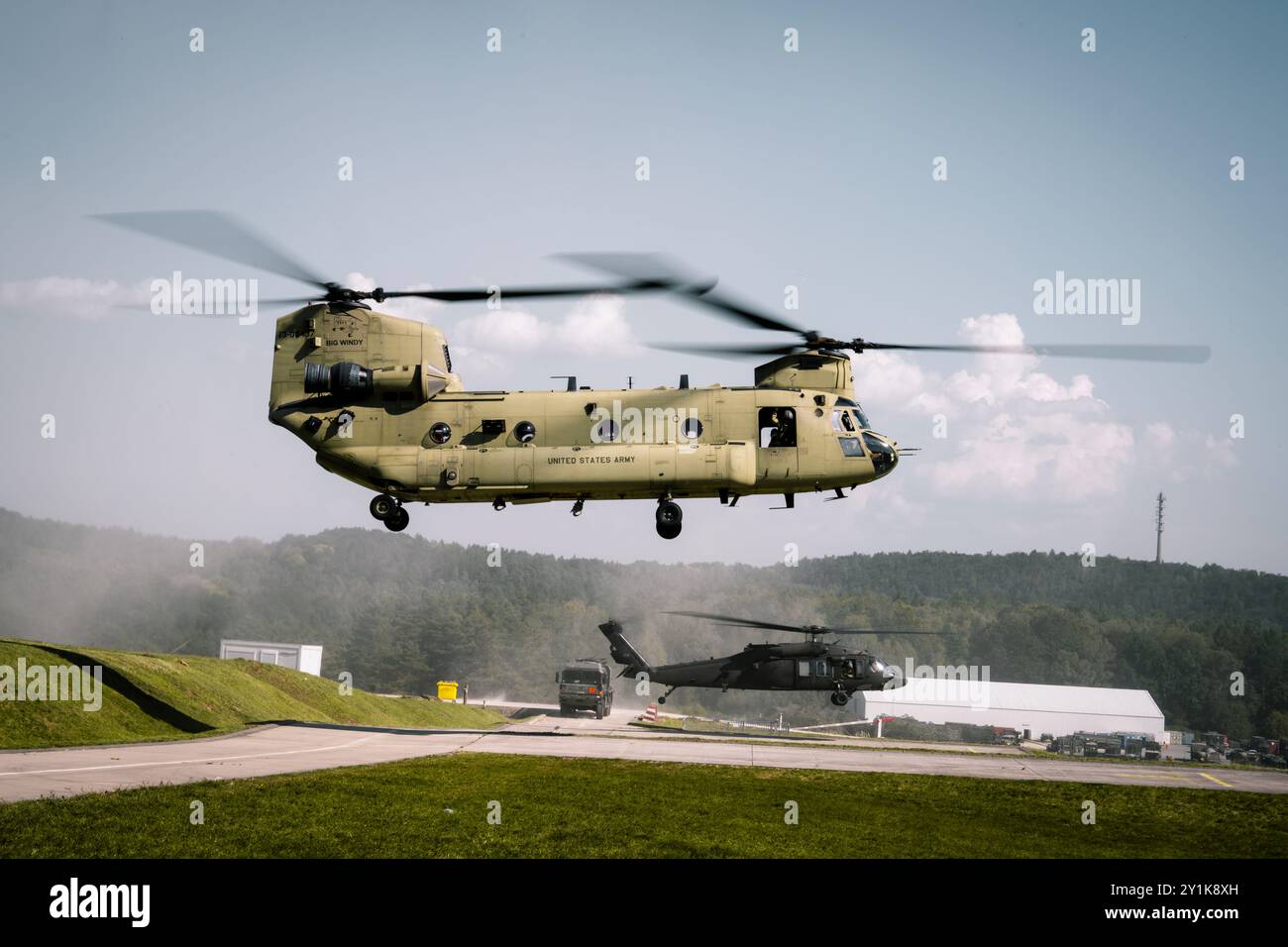 U.S. Army paratroopers assigned to the 173rd Airborne Brigade conduct cold load training on UH ...