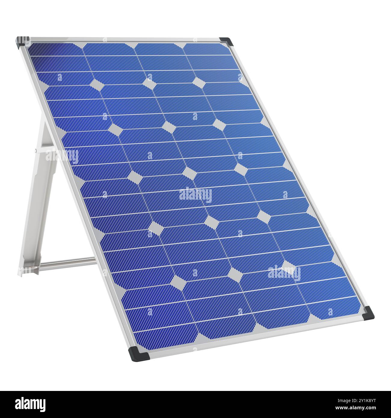 Solar Panels, 3D rendering isolated on white background Stock Photo - Alamy