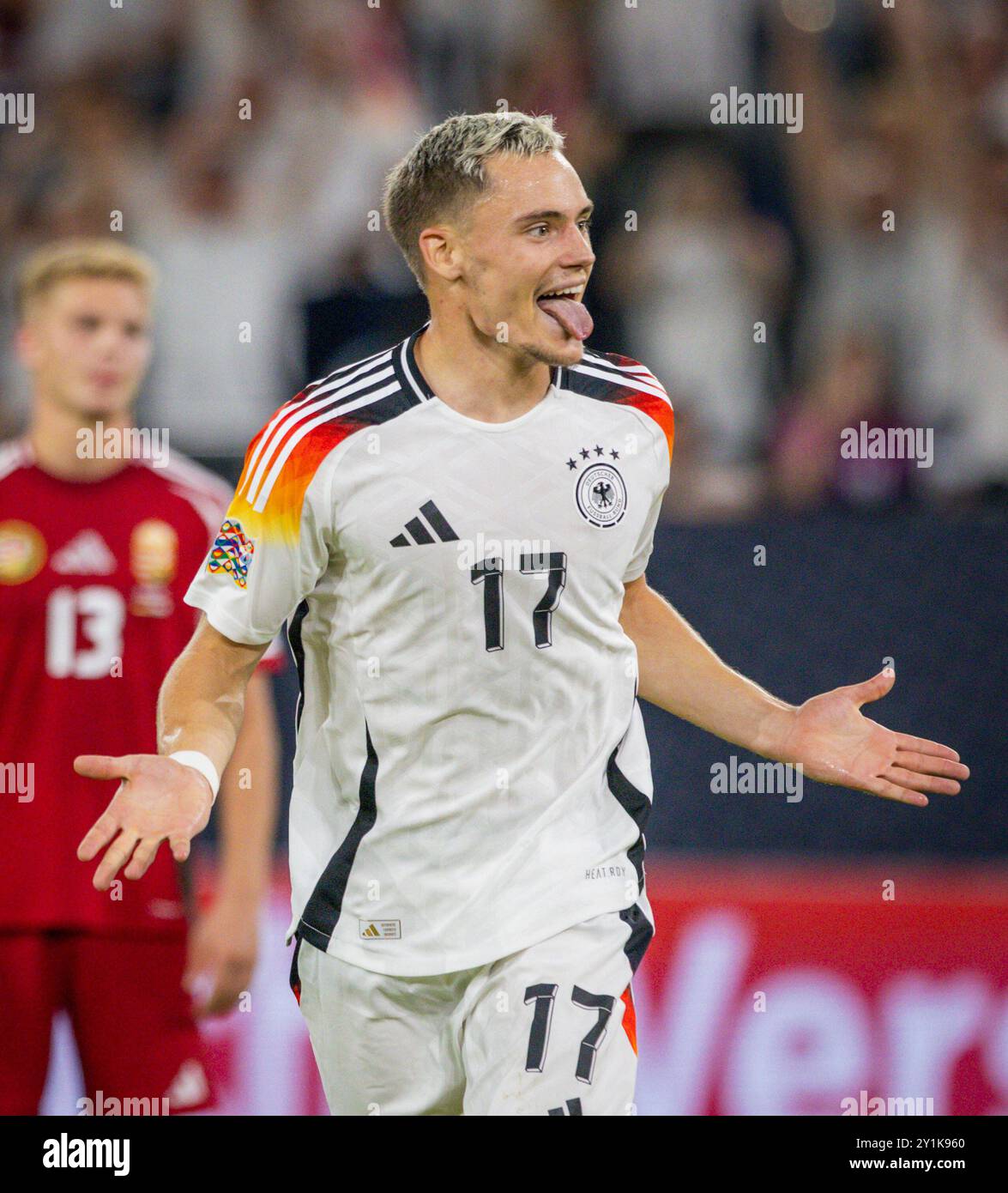 Duesseldorf, Germany. 07th Sep 2024. Goal celebration: Florian Wirtz ...