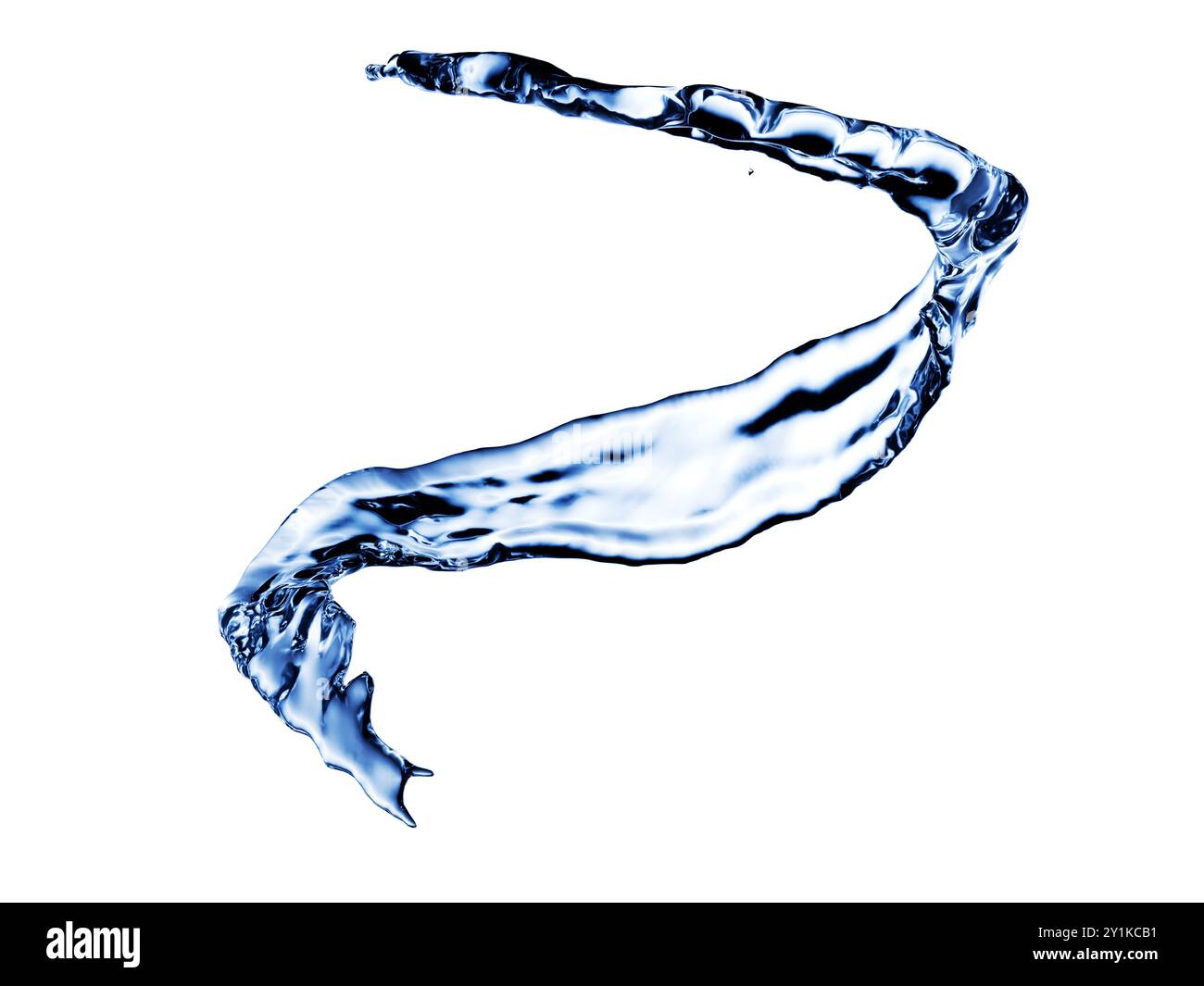 Splashing water flows in a spiral. Twisted water splash Stock Photo - Alamy