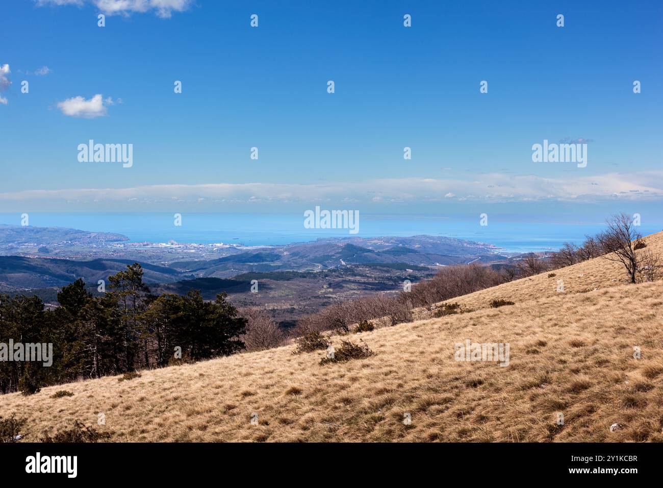 The peak of Slavnik in the spring season, Slovenia Stock Photo - Alamy