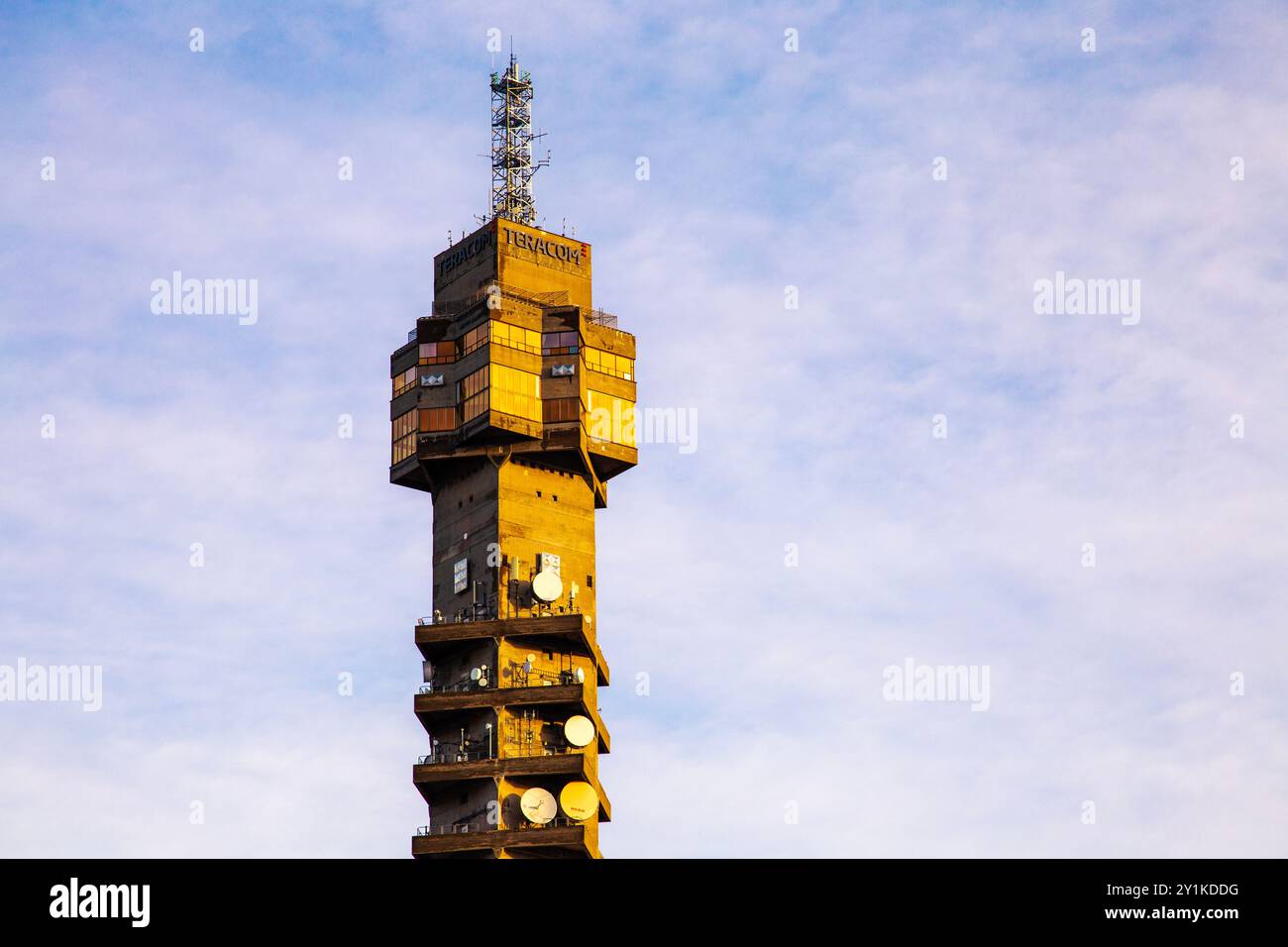 Kaknästornet TV tower built in 1967 by architect Bengt Lindroos in ...