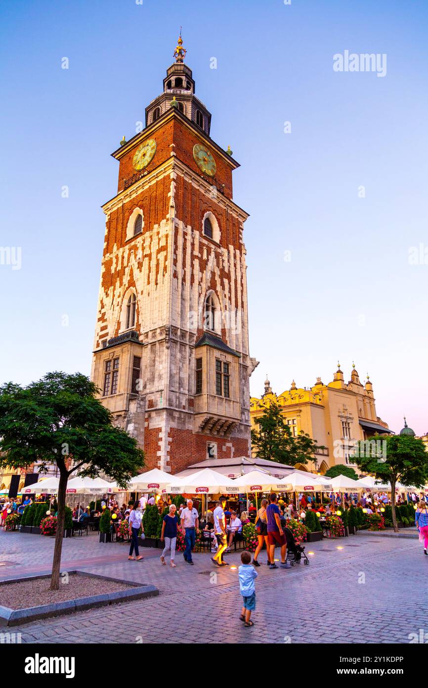 Gothic style 14th century Town Hall Tower (Wieża Ratuszowa) in the Main ...