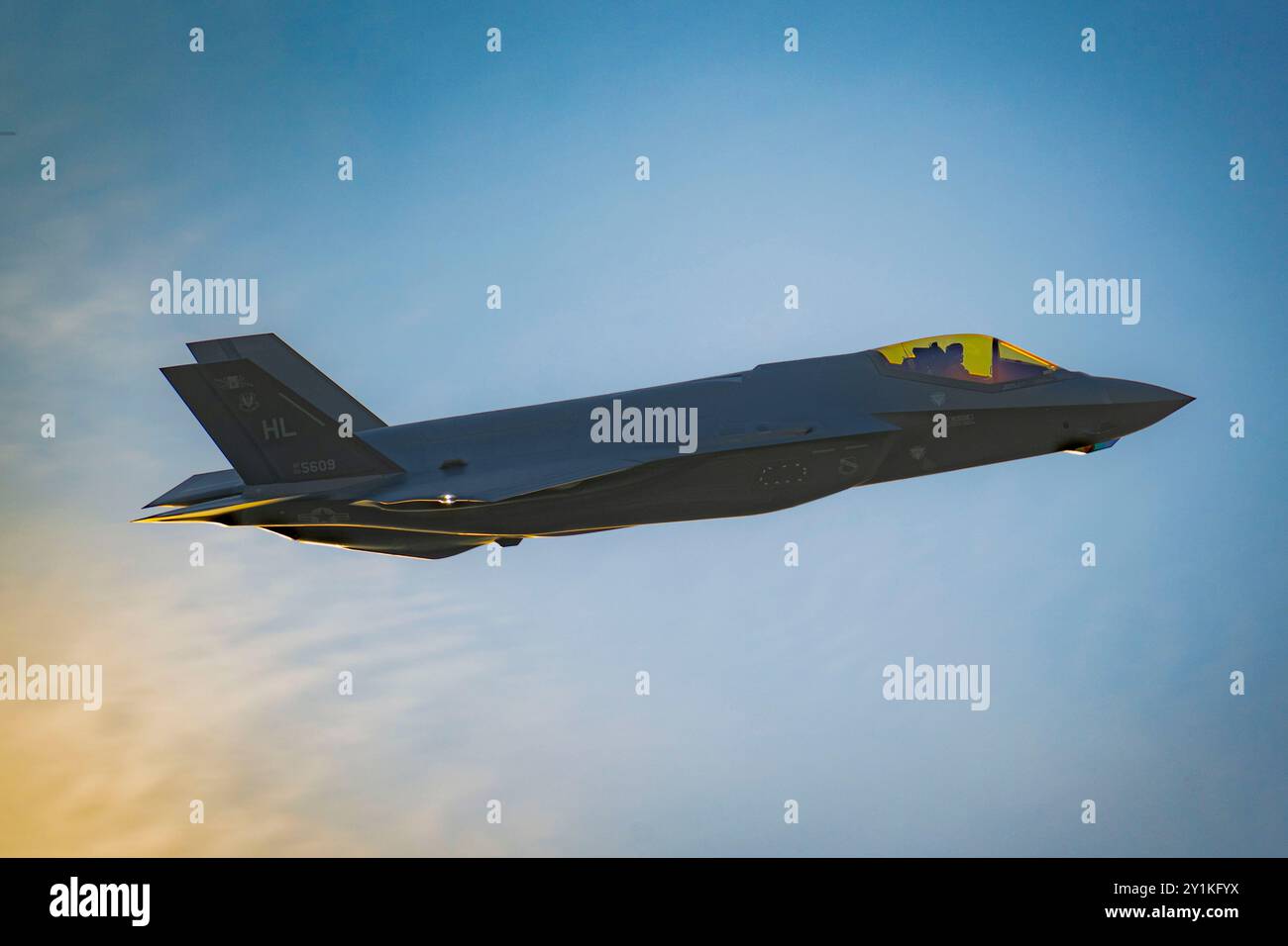 A U.S. Air Force F-35A Lightning II arrives at McConnell Air Force Base ...