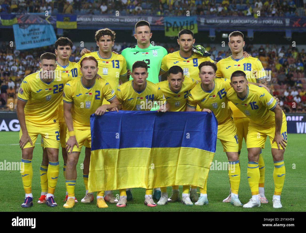 Prague, Czechia. 7th Sep 2024. UEFA Nations League game Ukraine v ...