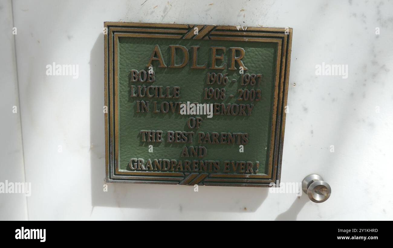 Los Angeles, California, USA 6th September 2024 Actor Robert Adler Grave in Courts of ...