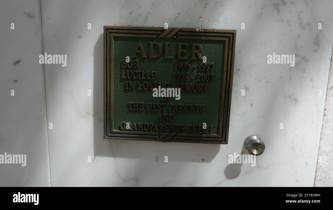 Los Angeles, California, USA 6th September 2024 Actor Robert Adler Grave in Courts of ...