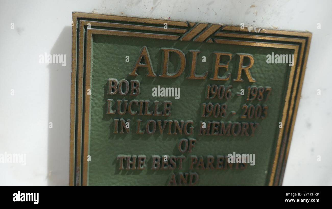 Los Angeles, California, USA 6th September 2024 Actor Robert Adler Grave in Courts of ...