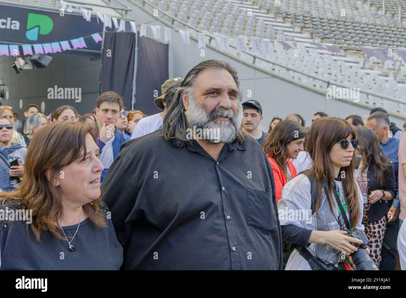 La Plata, Buenos Aires, Argentina; September 7th 2024: Suteba Secretary ...